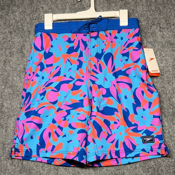 Speedo | Swim | Speedo Mens Turkish Sea Bluepinkneon Orange Swim Trunks ...
